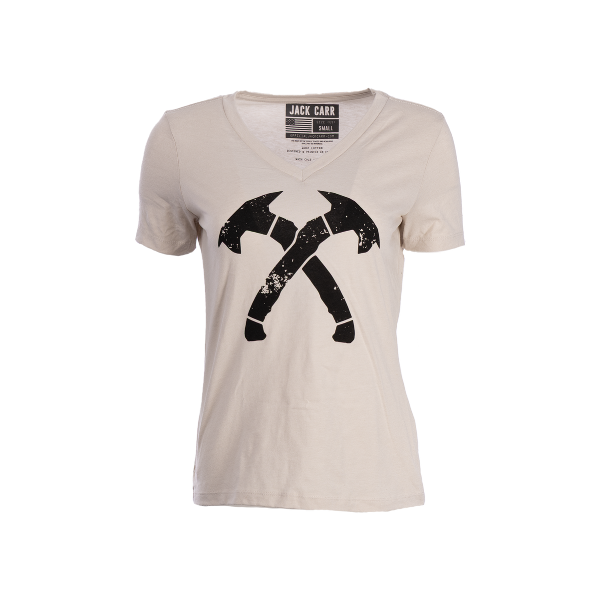 Women's V-neck Oatmeal Tee